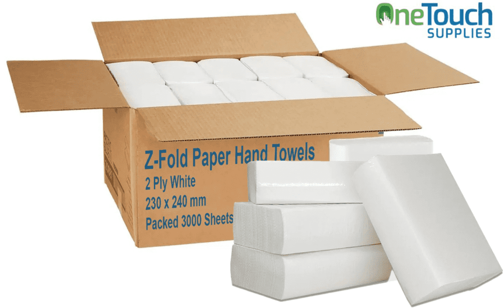 Premium Z-Fold Paper Towels - 3000 Sheets | OneTouch